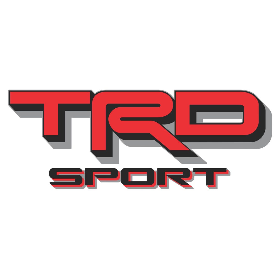 TRD Sport Decals for New Toyota Tacoma Black/red, Replacement Stickers ...