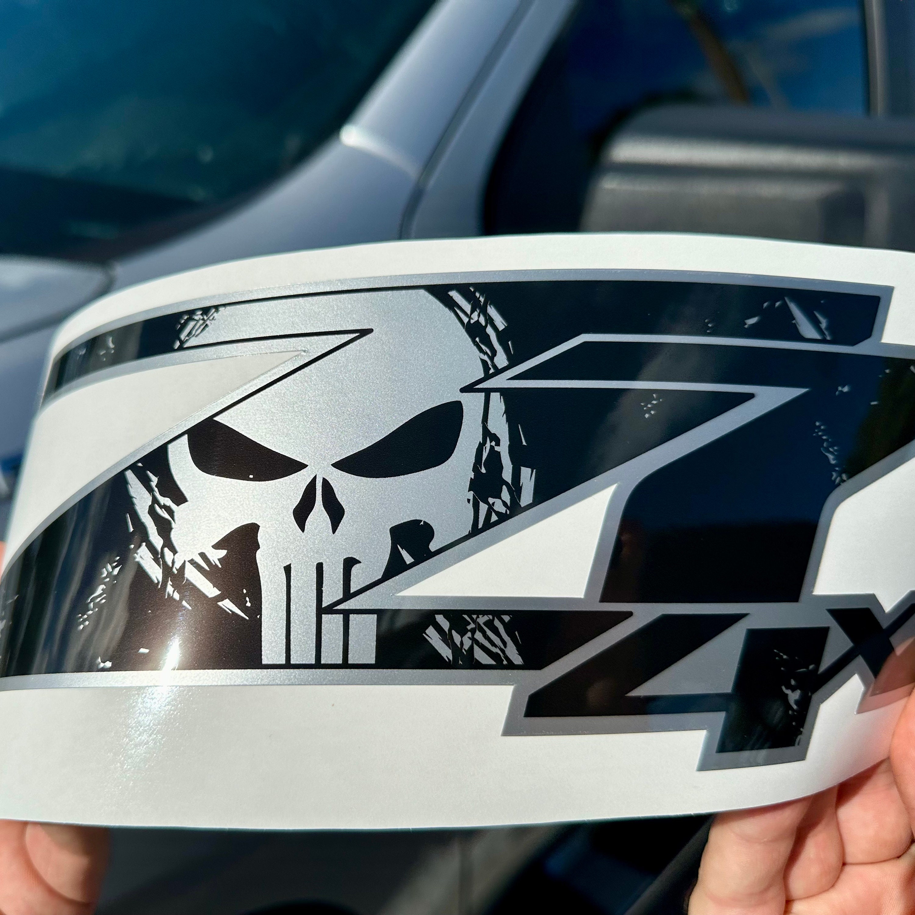 Z71 4x4 Tactical Skull Decal Chevy Silverado 1500 2500 HD (2007-2013 ...