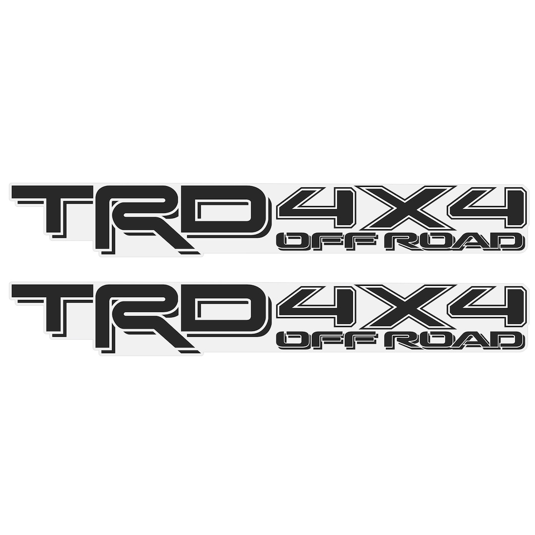 2X GOLD HOOK Authentic TRD 4x4 Off-road Decals for Toyota Tacoma ...