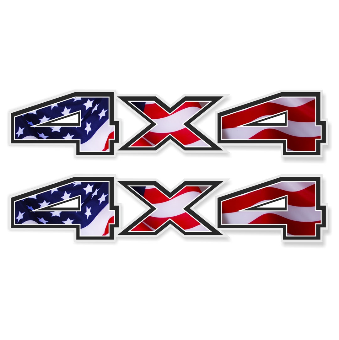 4x4 Decals American Flag for Ford F150 Truck, Bedside off Road ...