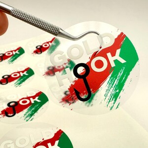 Custom Clear Stickers Logo Business, Transparent Vinyl Labels, Round ...