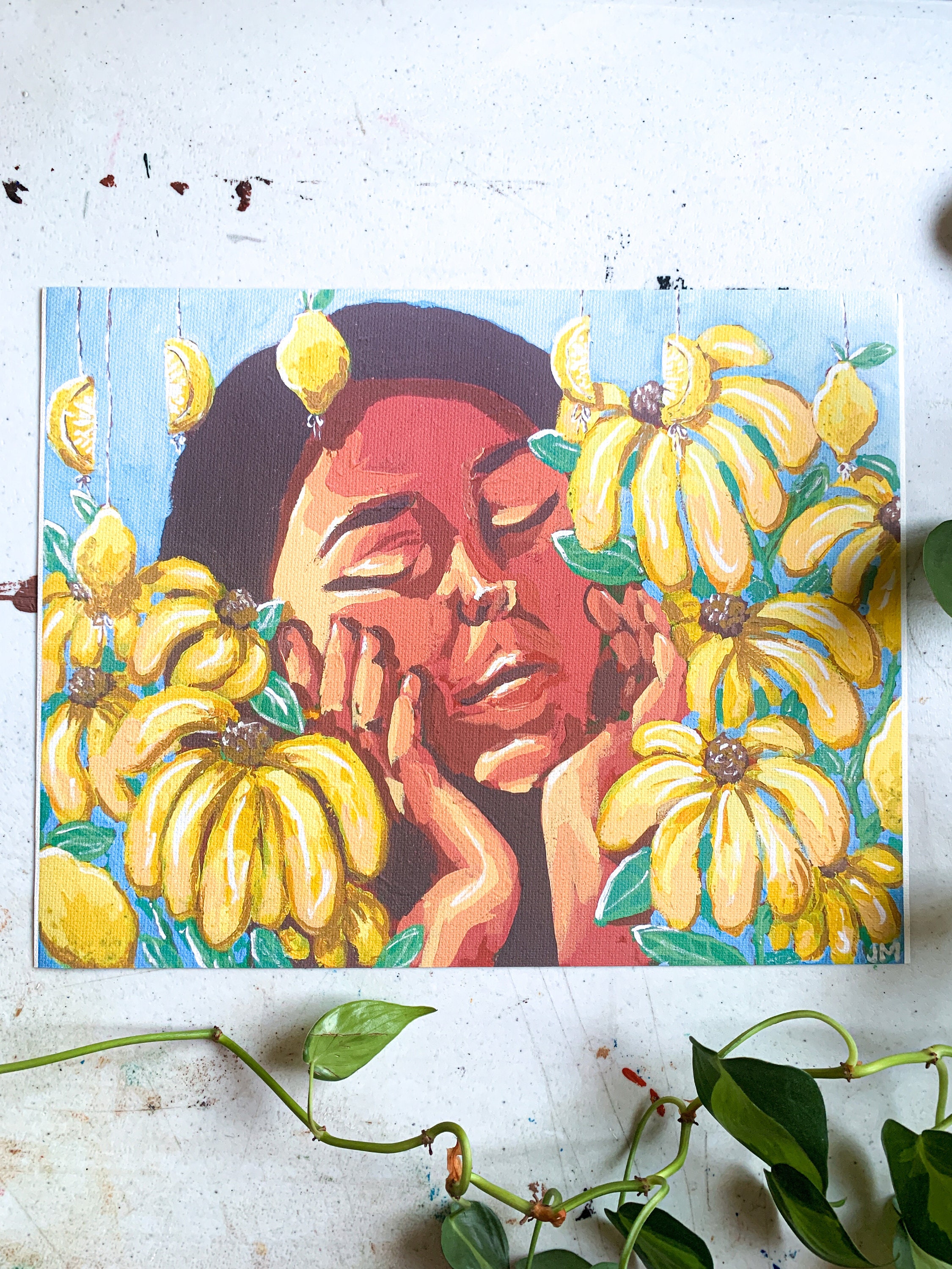 Yellow Flower Canvas Art - Etsy