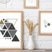 Boho Geometric Shapes Gallery Wall - Etsy