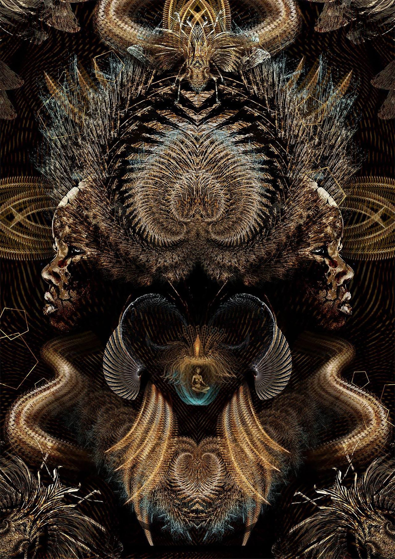 Painting Psyart, Digital, Psychedelic Visionary Art, Ethnic, Fractal ...