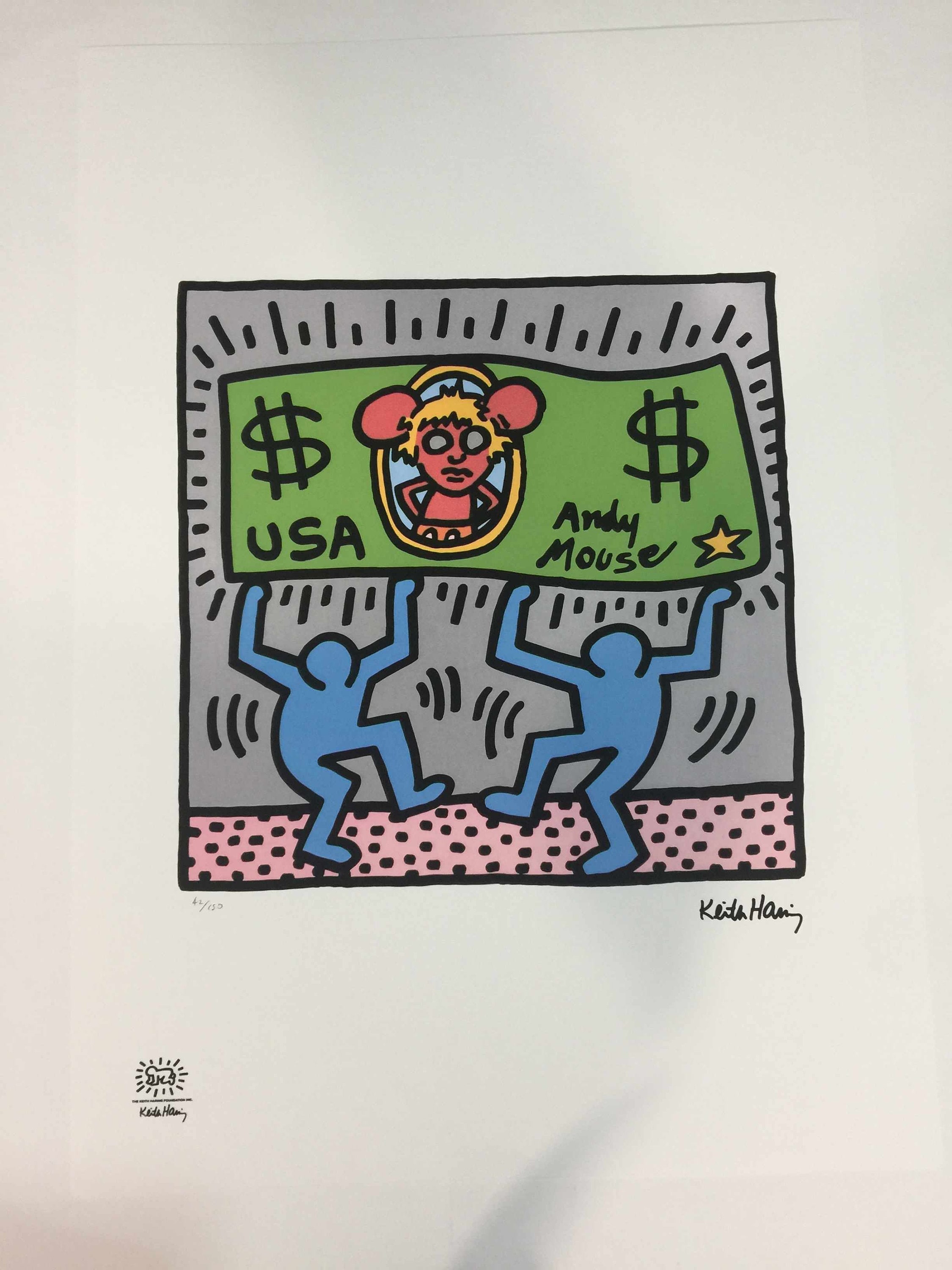 Lithographs 2010 foundation stamp Keith Haring Lithograph 50x70 ed ...