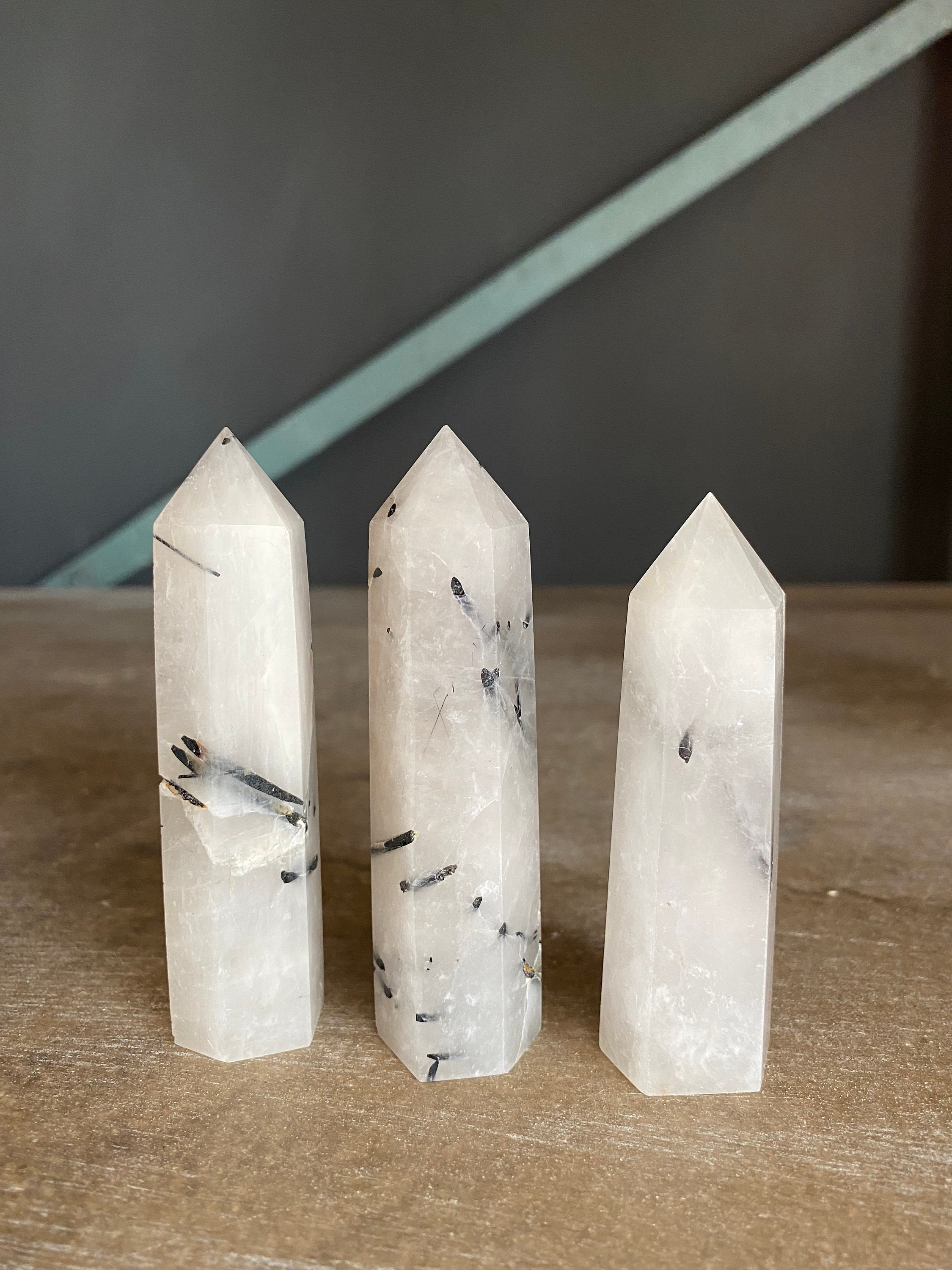 Tourmalinated Quartz Tourmaline Quartz Tower Tourmaline - Etsy