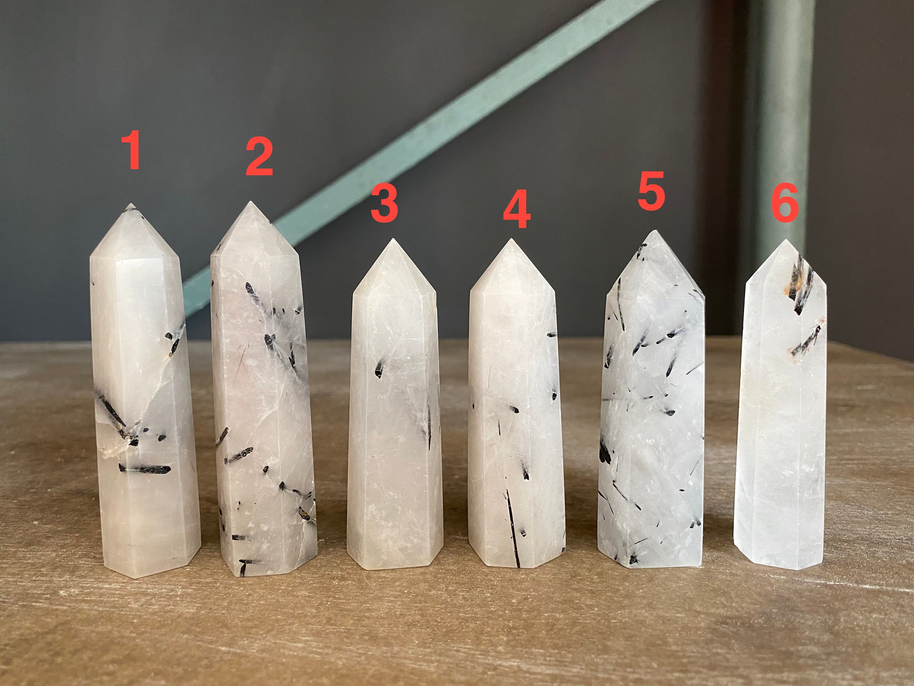 Tourmalinated Quartz Tourmaline Quartz Tower Tourmaline - Etsy