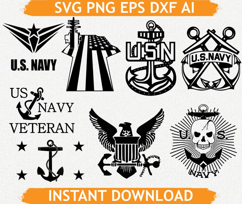 US Navy svg usn svg us navy logo us navy eps us navy png | Etsy