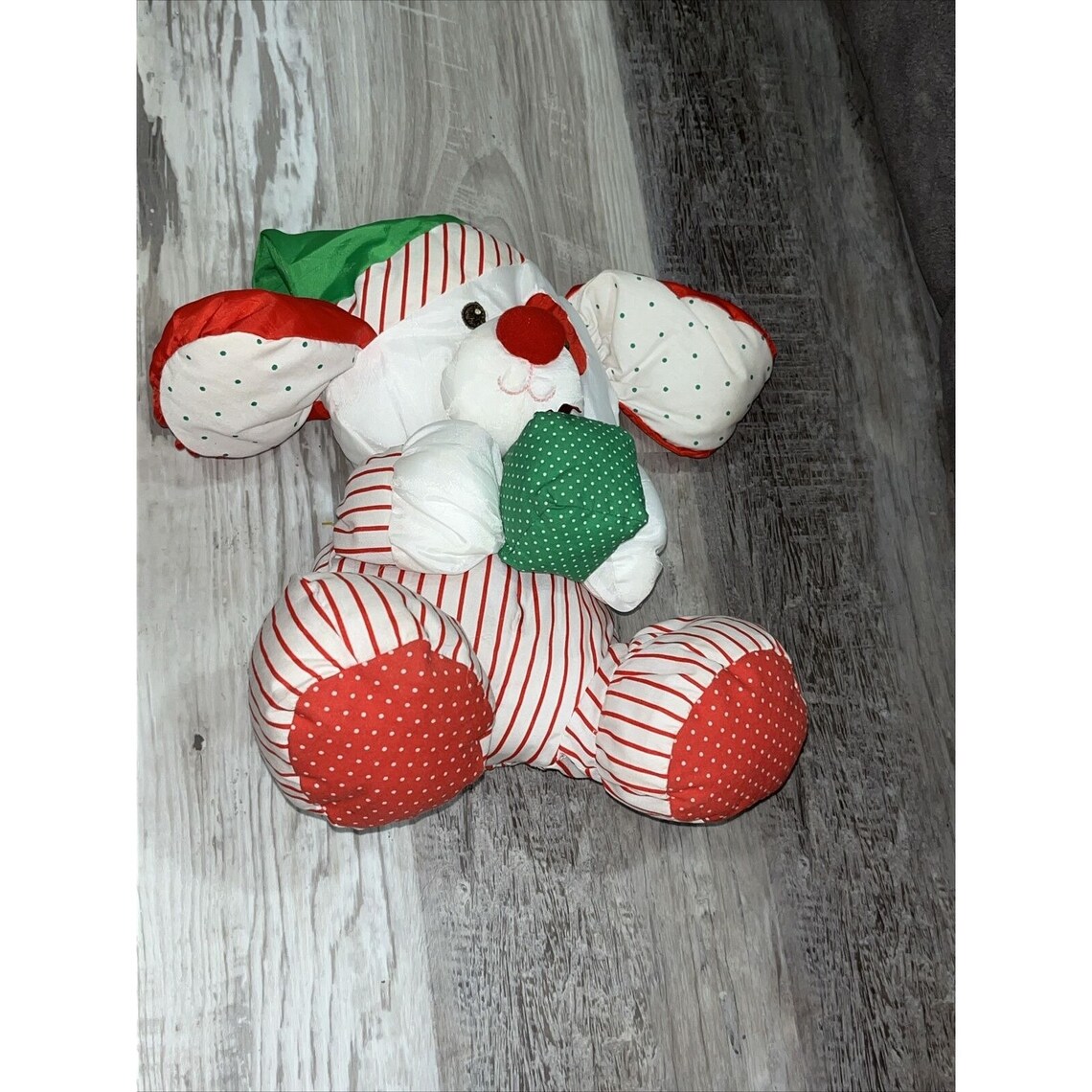 1990 Puffalump Christmas Puppy Dog Holding Present Fisher Price Vintage ...
