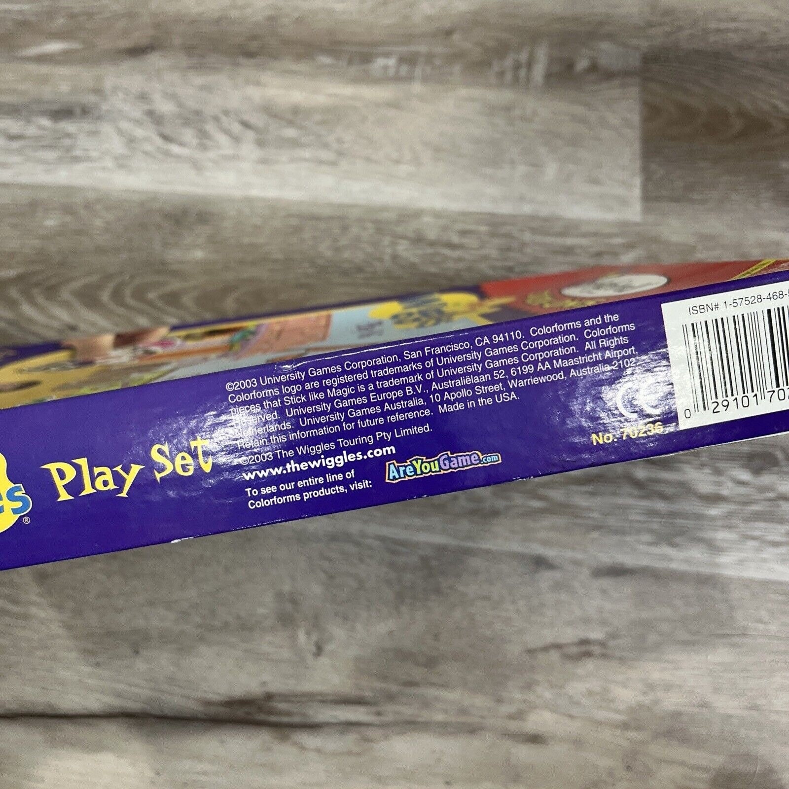 Vintage Colorforms THE WIGGLES Play Set Magic Stick-ons 2003 70236 ...