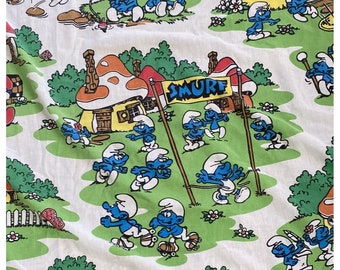 Smurfs Fabric - Etsy