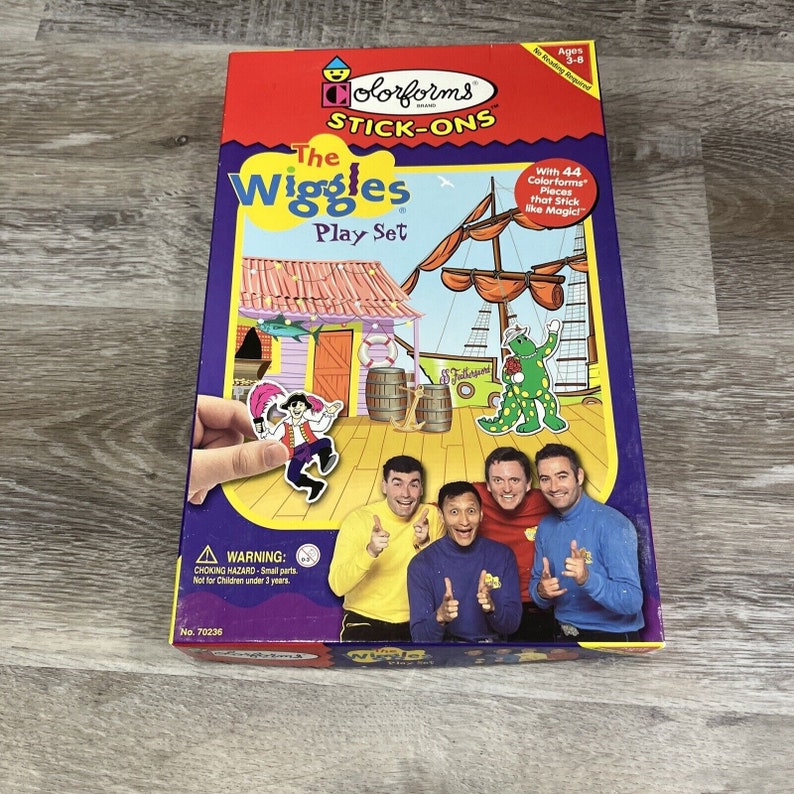 Vintage Colorforms THE WIGGLES Play Set Magic Stick-ons 2003 70236 ...
