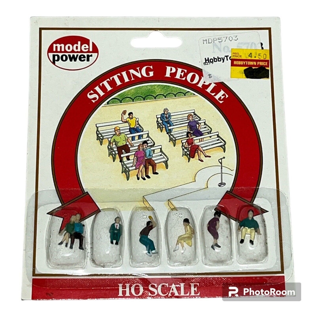 HO Scale Model Power Train Package of Seated Figures NIP Vintage 5703 ...