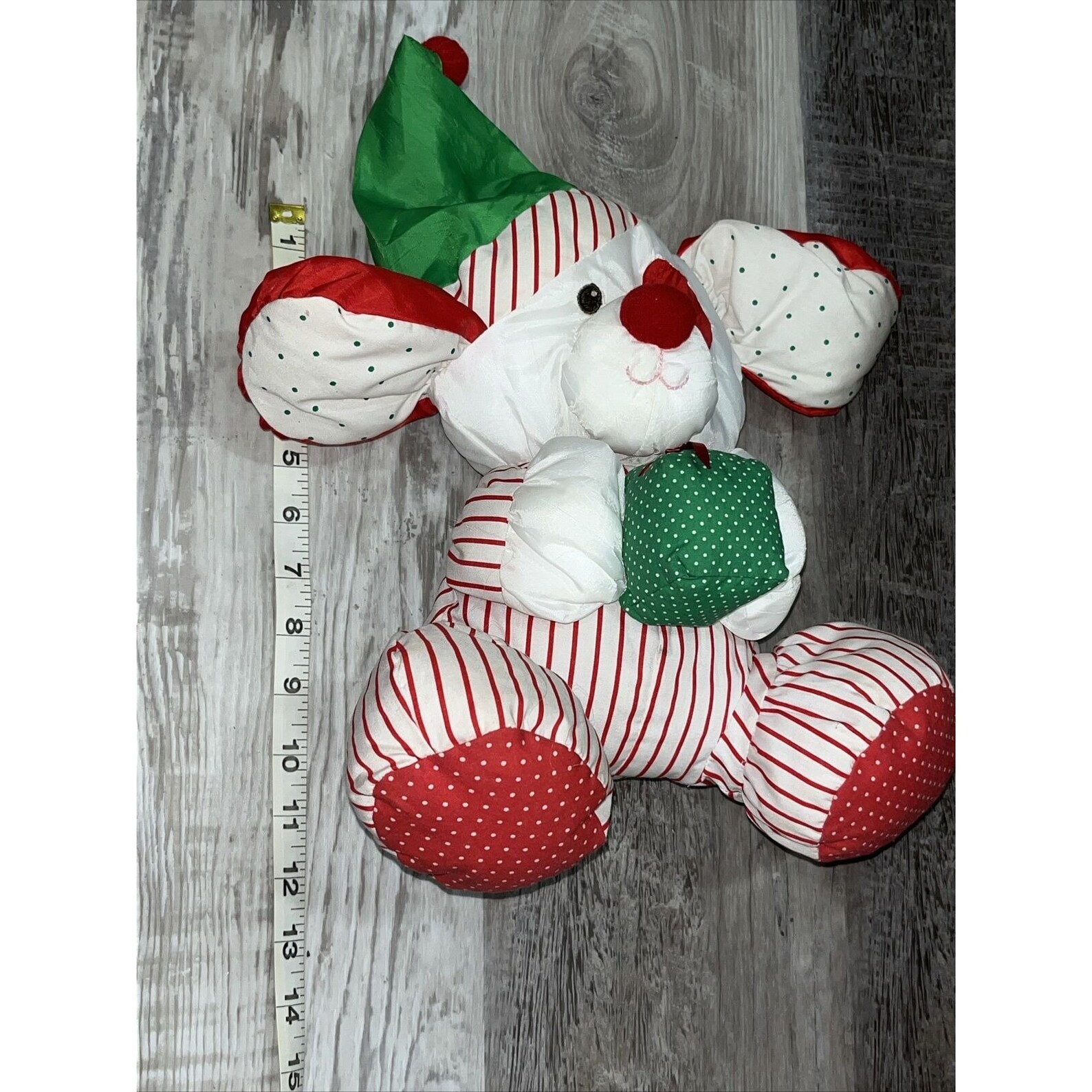 1990 Puffalump Christmas Puppy Dog Holding Present Fisher Price Vintage ...