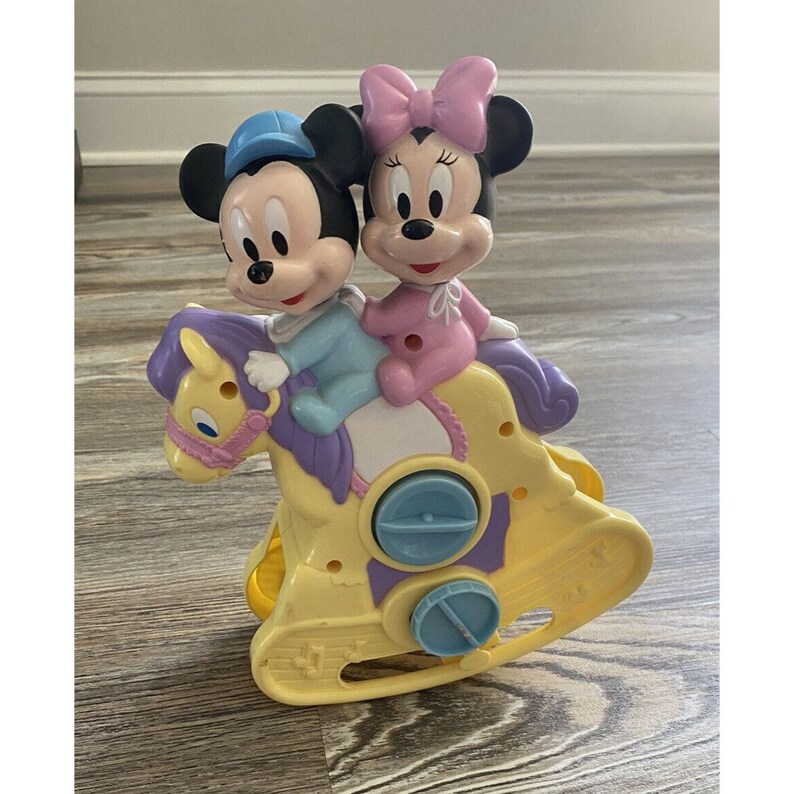 Disney Babies Mickey & Minnie Mouse Musical Rocking Horse Crib - Etsy