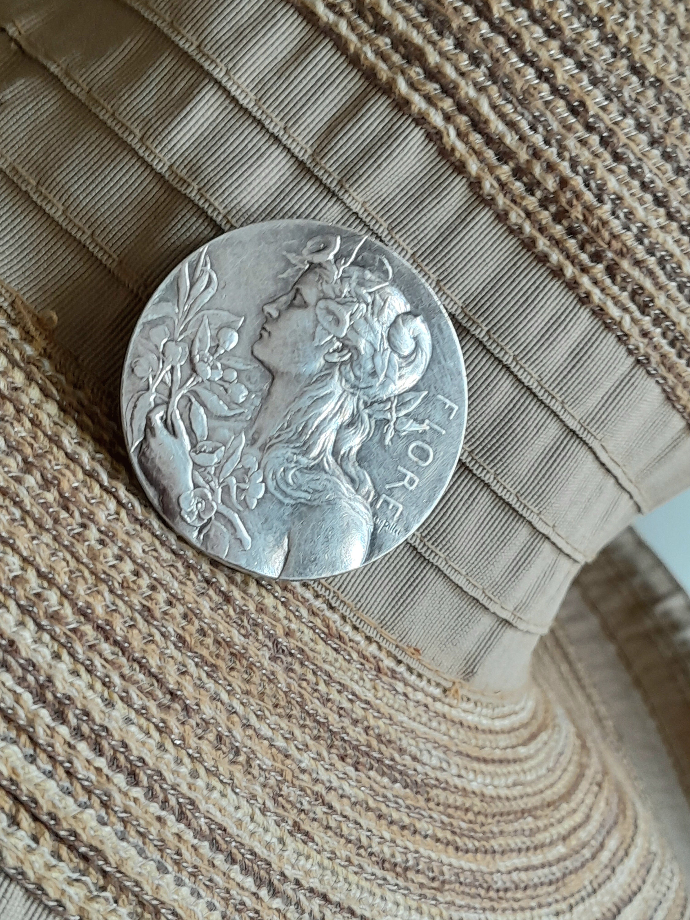 Silver Metal Brooch, Woman. Signed CH Pillet - Etsy