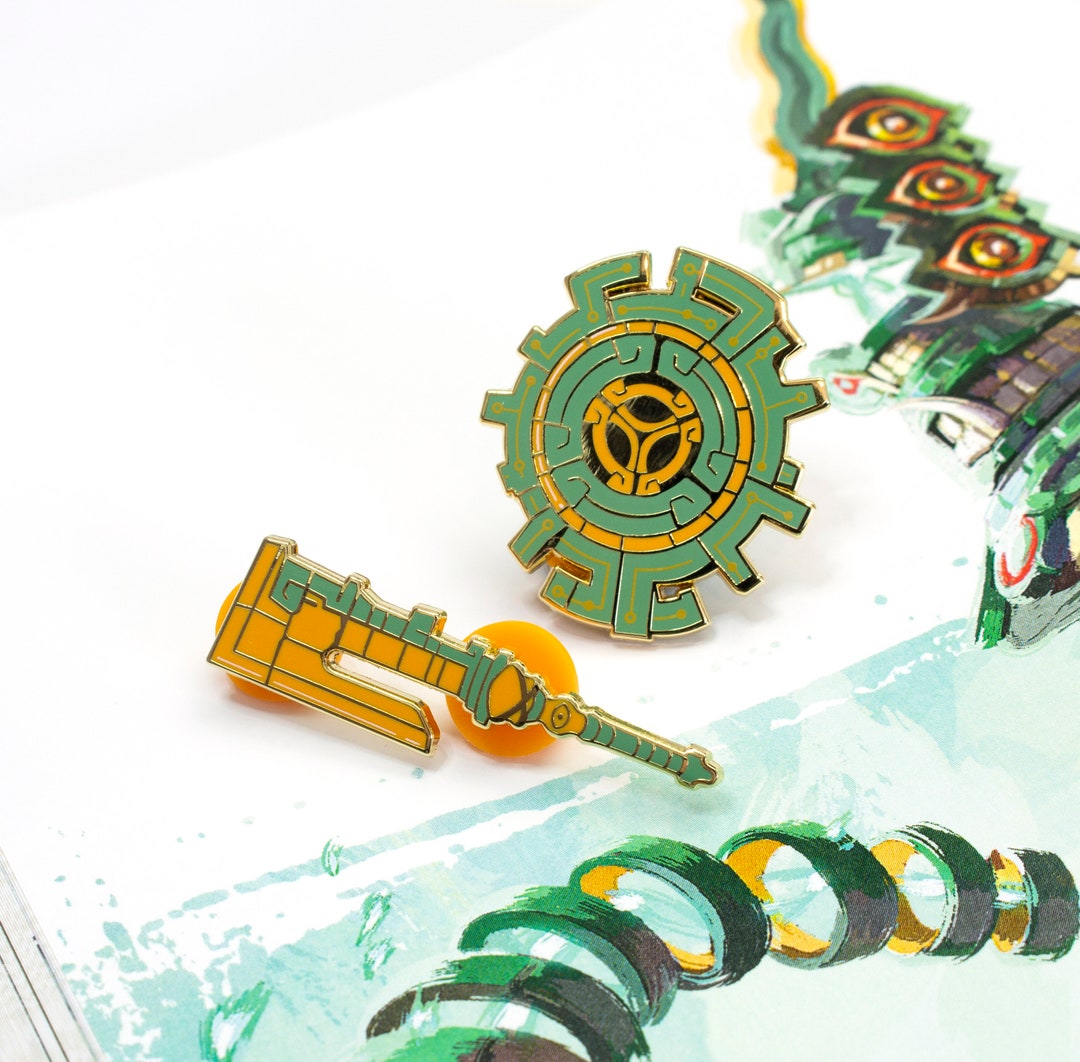 Construct Sword & Shield, Hard Enamel Pin - Etsy
