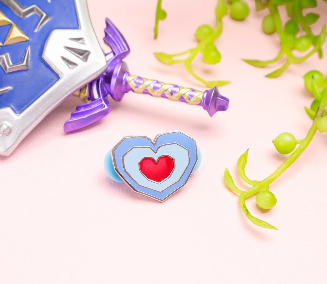 Heart Piece, Hard Enamel Pin - Etsy