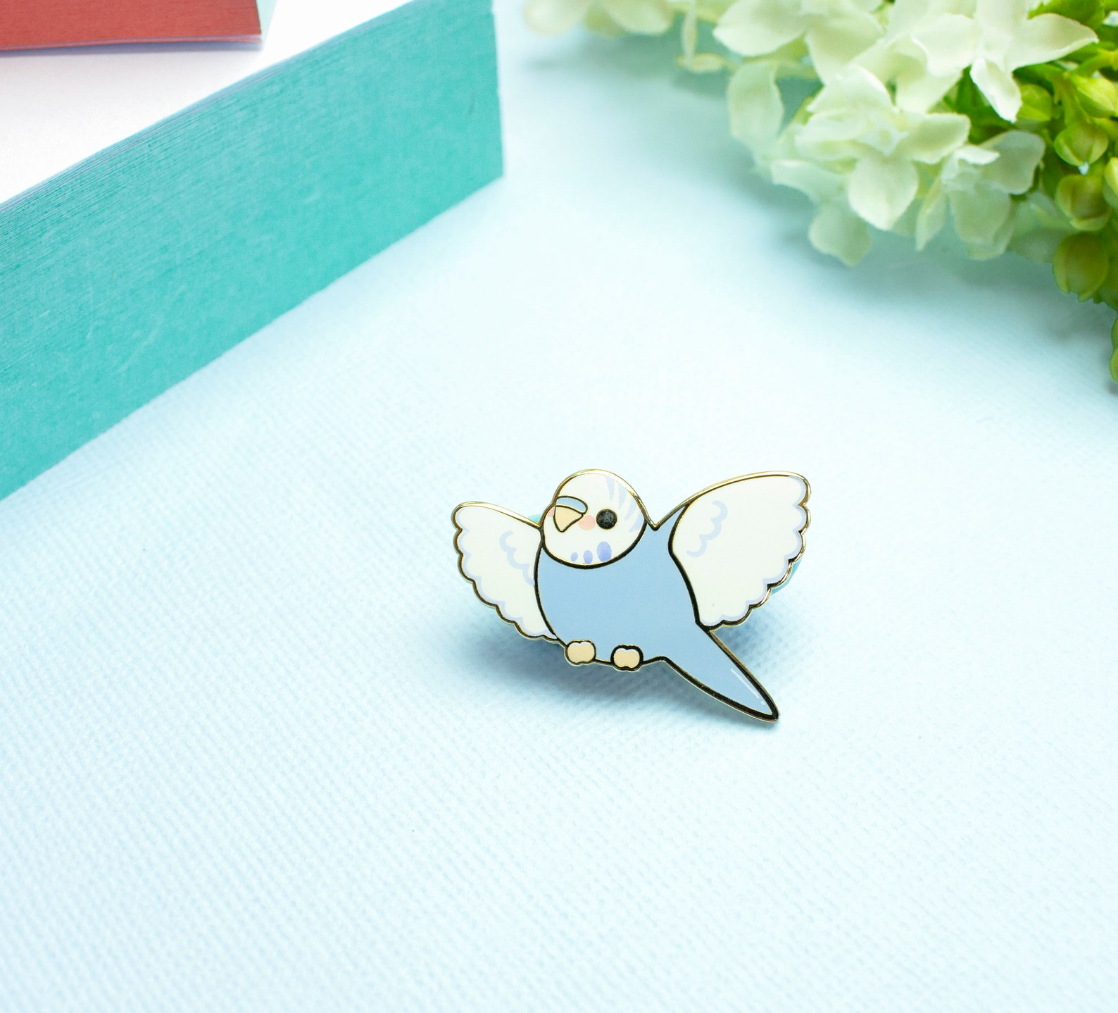 Flutter Budgie, Hard Enamel Pin - Etsy