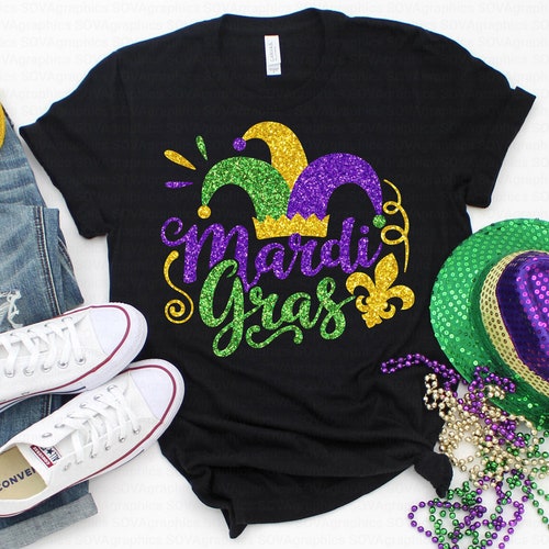 Mardi Gras Svg Fleur De Lis Svg Dxf Eps Png Leopard Print | Etsy