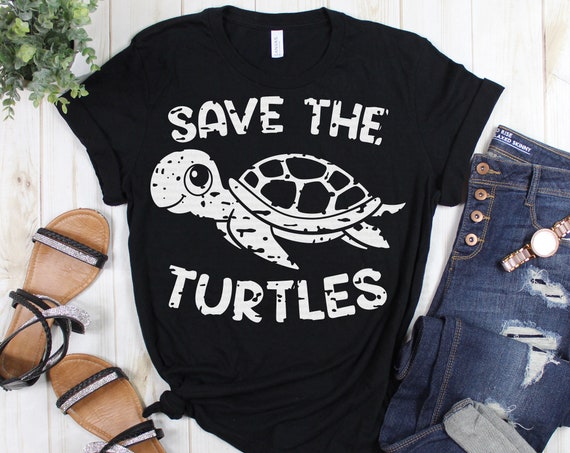Vsco Girl Svg Silhouette File Save the Turtles SVG Sea Turtle Svg Vsco ...