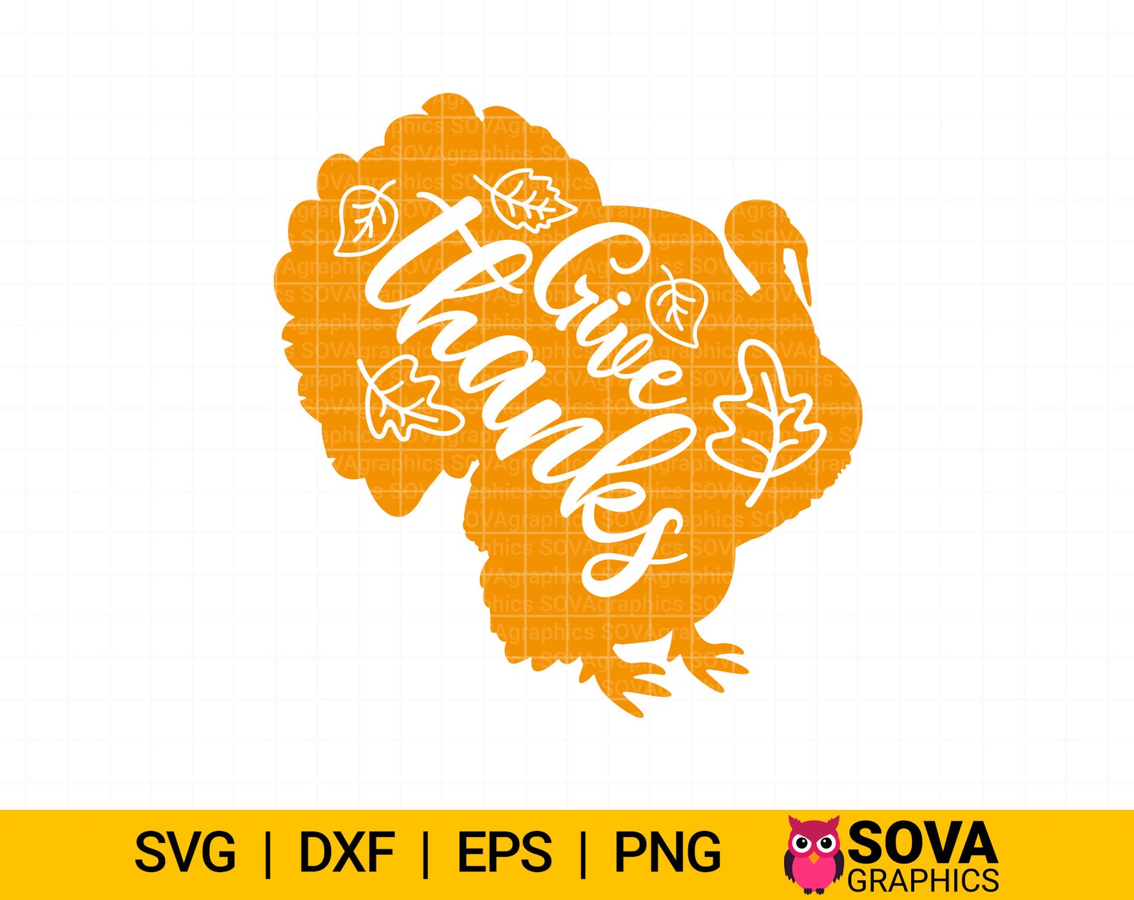 Give Thanks Svg Thanksgiving Svg Turkey Svg Thankful Svg - Etsy