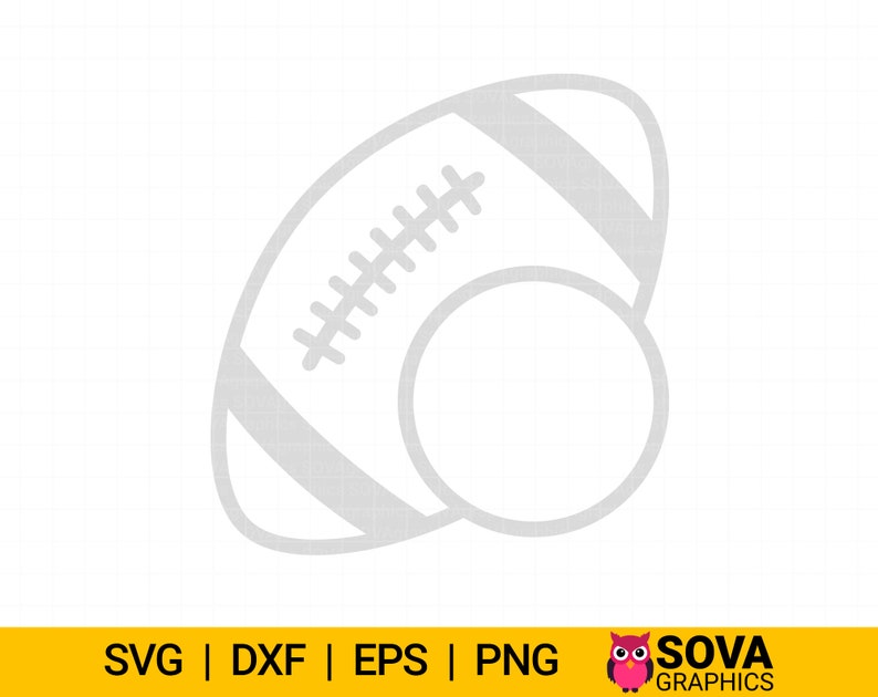 Football Svg Football Monogram Svg Football Mascot Svg - Etsy