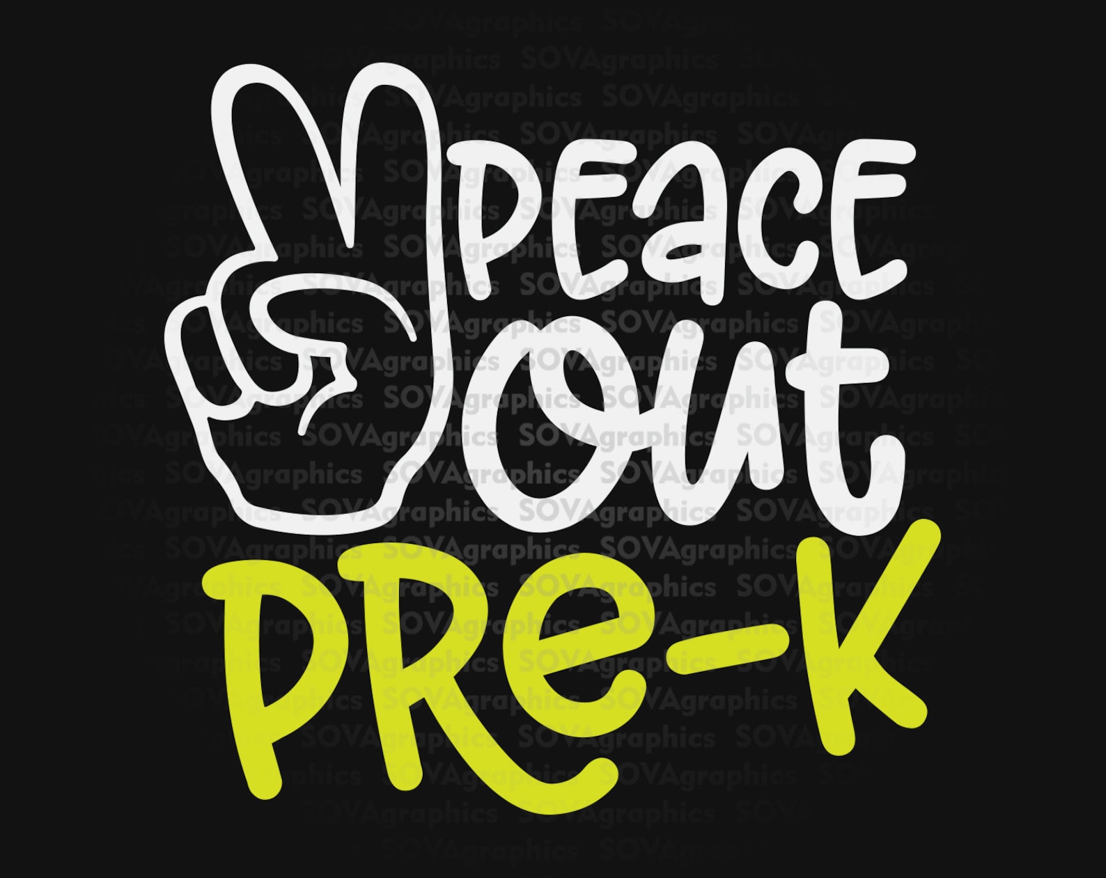 Peace Out Pre-k Grade Svg End of School Svg Preschool Svg | Etsy
