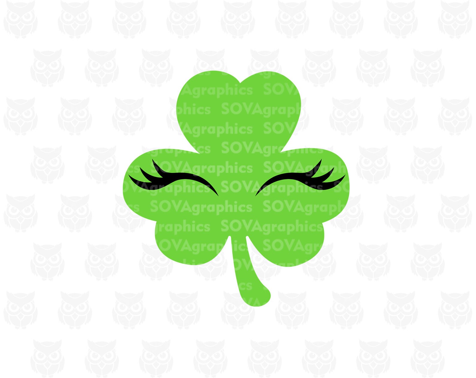 Shamrock Svg Shamrock Monogram Svg Shamrock Girl Svg St - Etsy