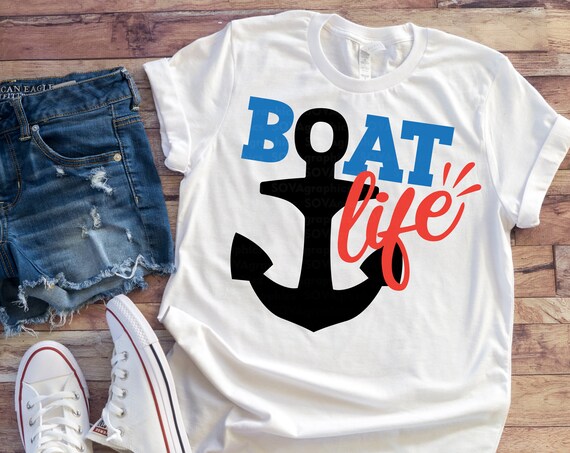 Boat Life svg Summer svg Boating svg dxf eps svg Boat | Etsy