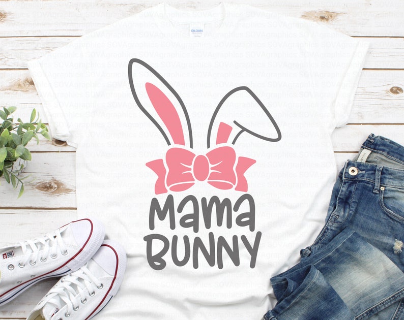 Mama Bunny Svg Easter Svg Mom Easter Svg Bunny Ears Svg - Etsy