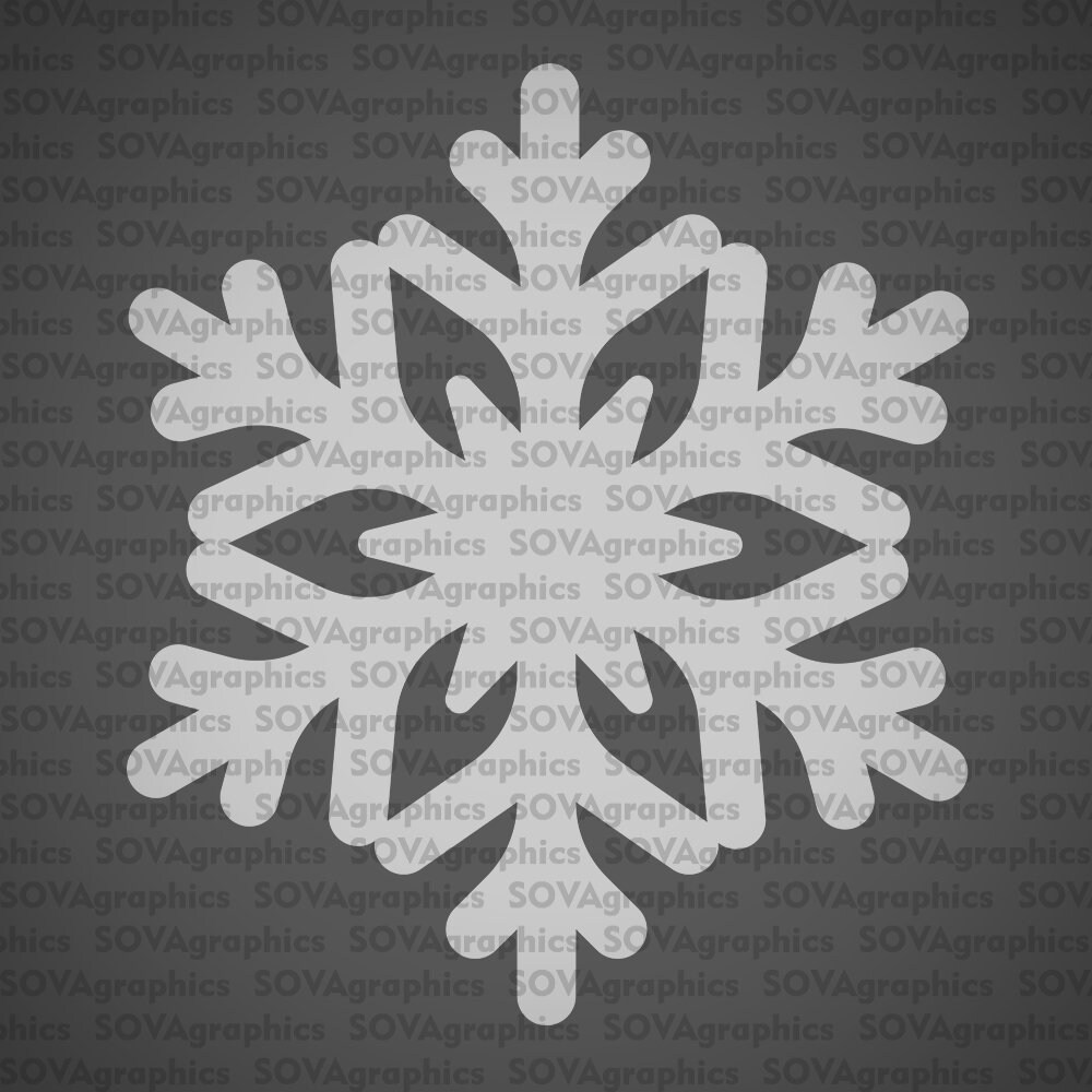 Snowflake Svg Dxf Eps Png Digital Download Winter Svg - Etsy
