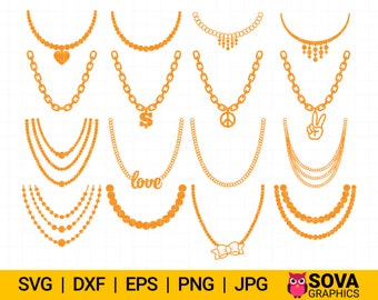 Necklace Svg File | Etsy