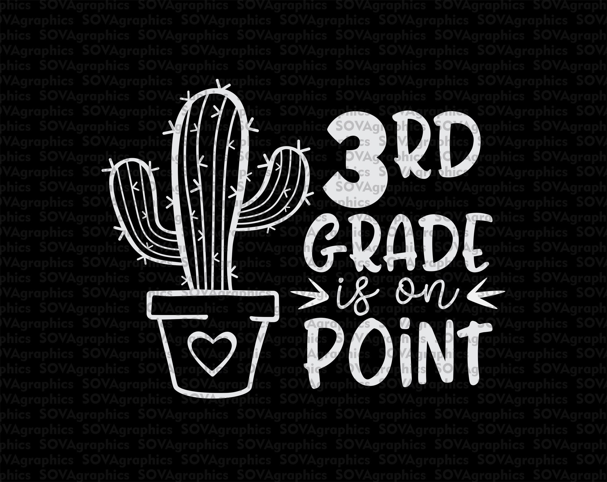 3rd Grade is on Point Svg Third Grade Svg Back to School | Etsy
