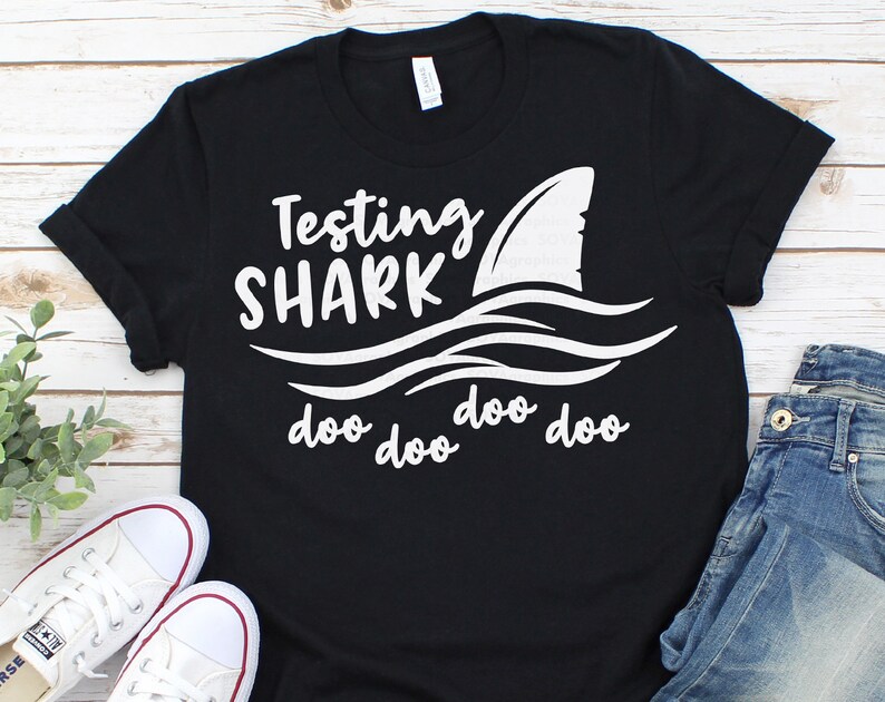 Teacher Svg Testing Shark Doo Doo Doo Doo Svg Test Day Svg - Etsy
