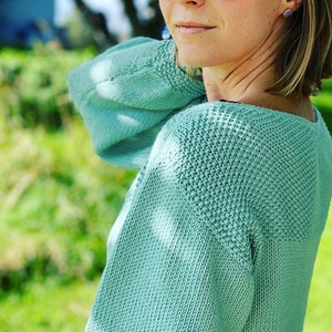 Cotton Sweater Knitting Pattern, Summer Jumper Knitting Pattern ...