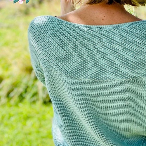 Cotton Sweater Knitting Pattern Summer Jumper Knitting | Etsy