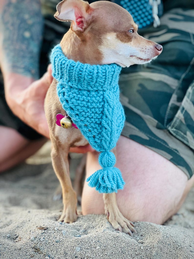 Dog Scarf Knitting Pattern: Easy Garter Stitch Cowl (PDF Pattern) - Etsy