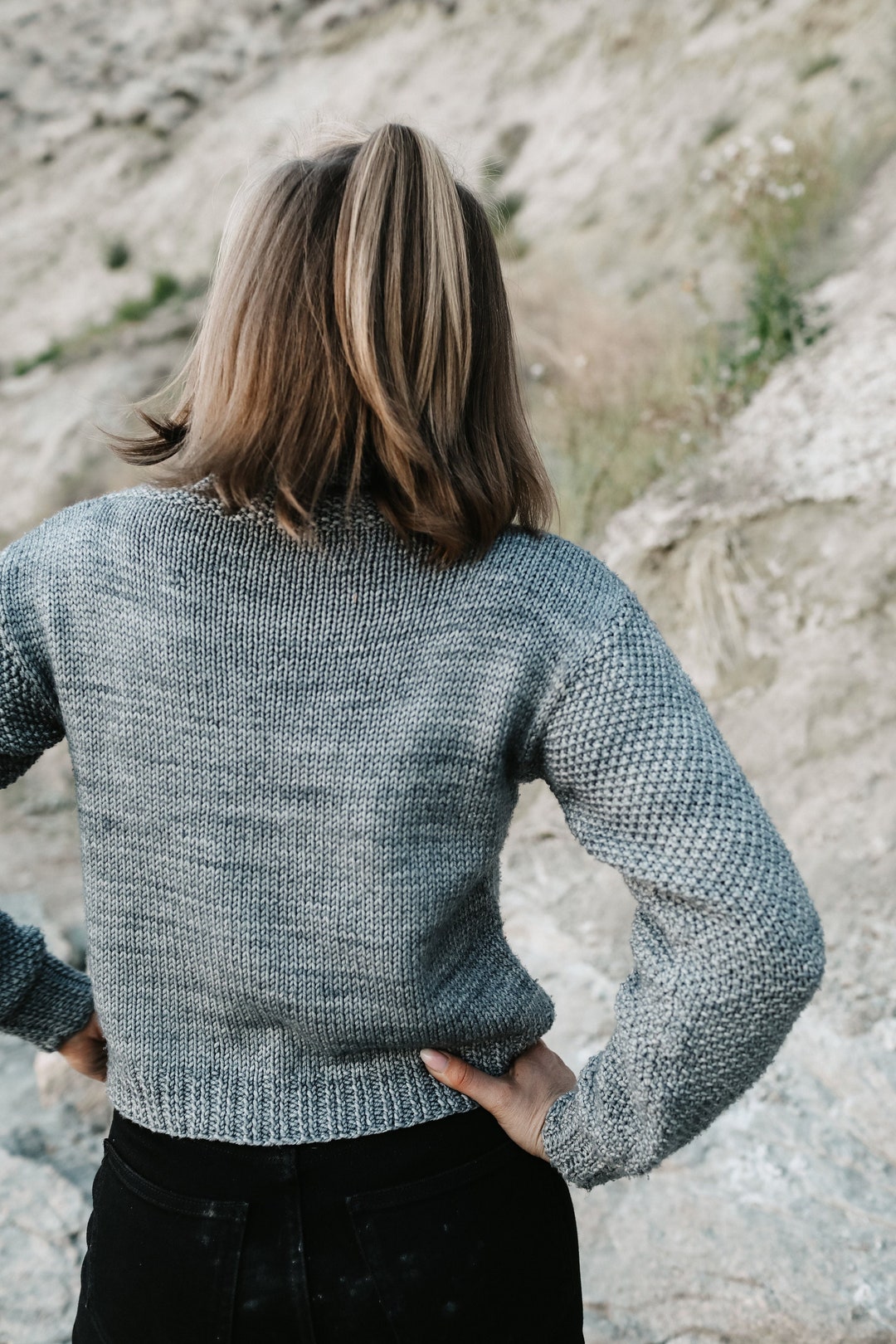 Cropped Sweater KNITTING PATTERN, Crop Top Knitting Pattern, Easy to ...
