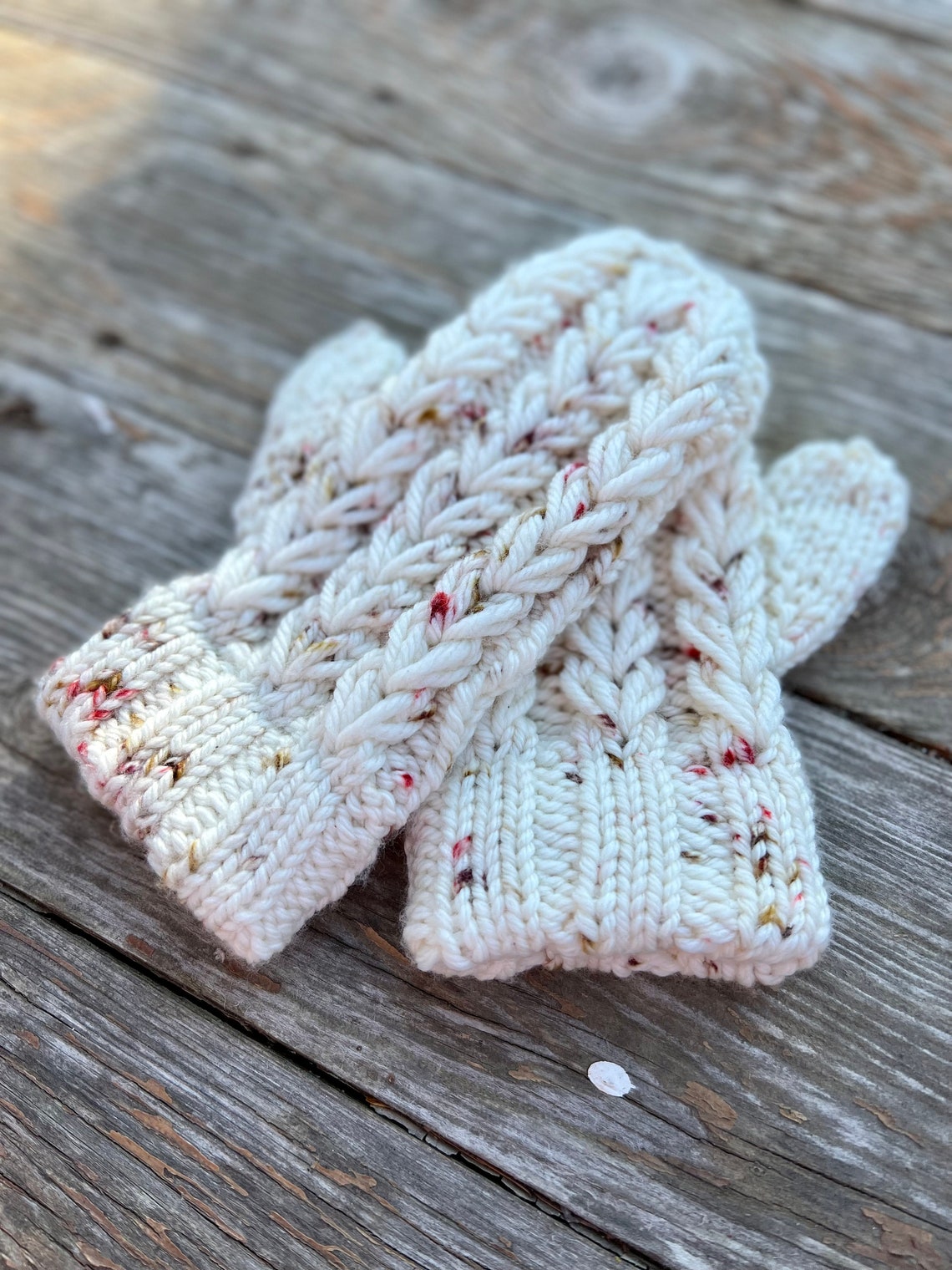 Cable Mittens KNITTING PATTERN Chocolate Shop Mittens Easy | Etsy