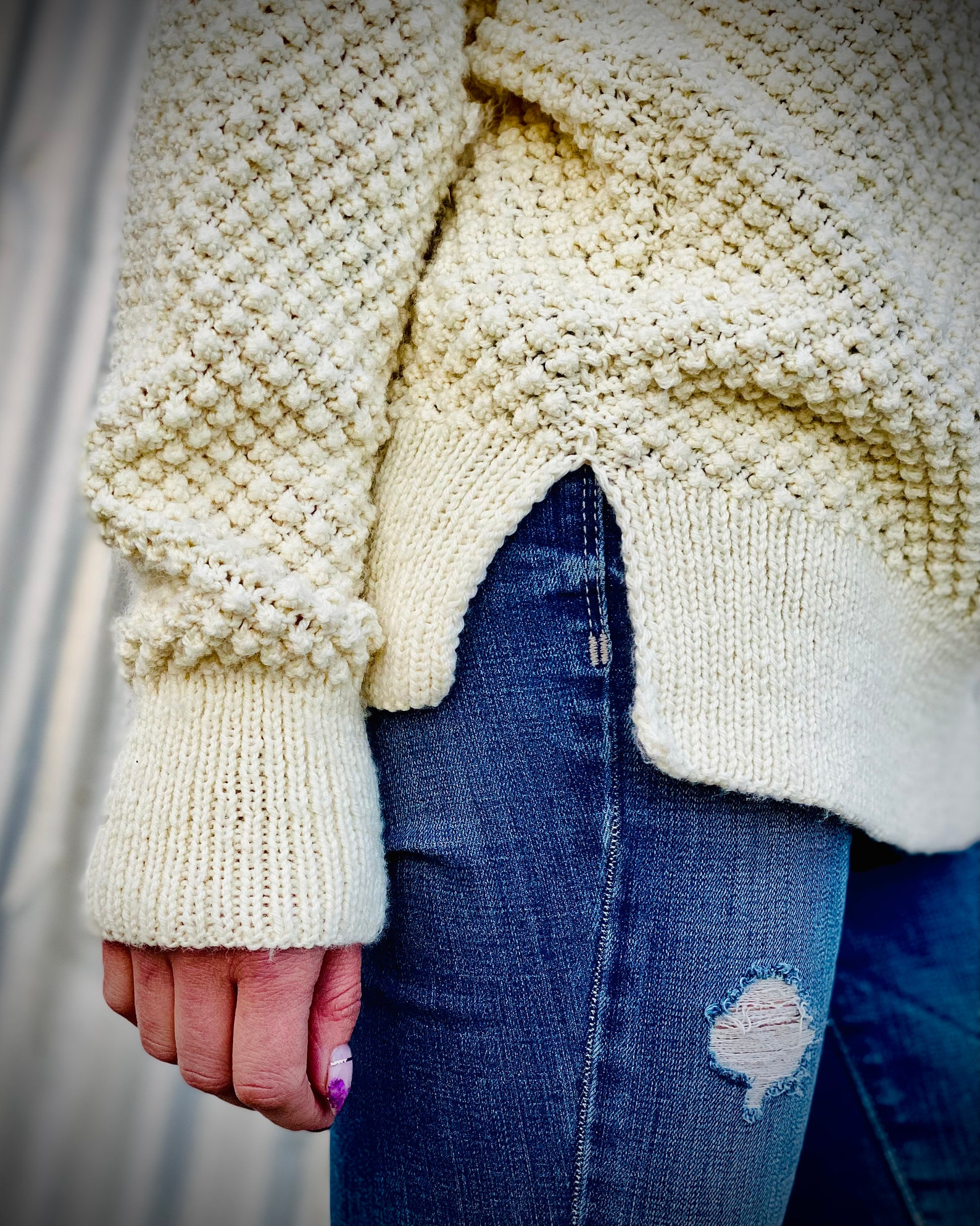 Chunky Sweater Knitting Pattern - "twinkling Woods" - Ladies Pullover ...