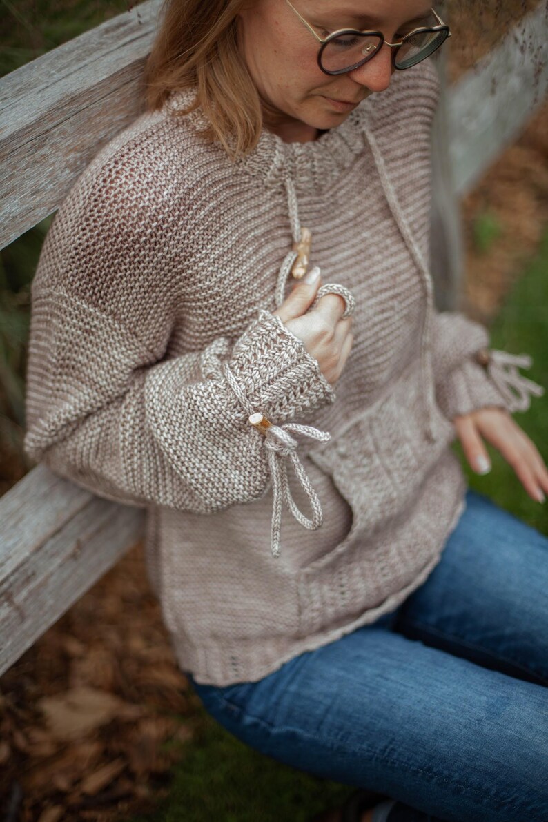 Knitting Pattern: Kaslo Campfire Sweater – Cozy Garter Stitch With ...