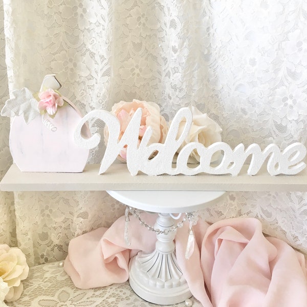 Shabby Chic Welcome - Etsy