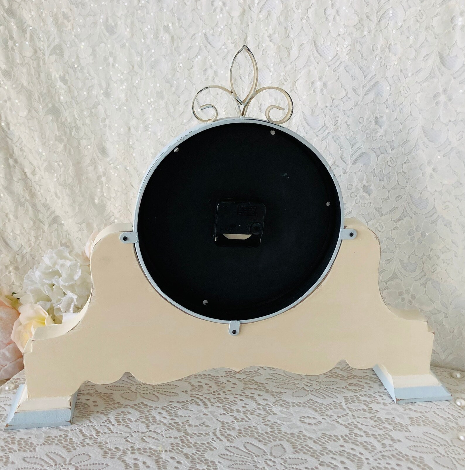 Shabby Chic Clocks Shabby Chic Mantel Clocks Vintage Mantel | Etsy