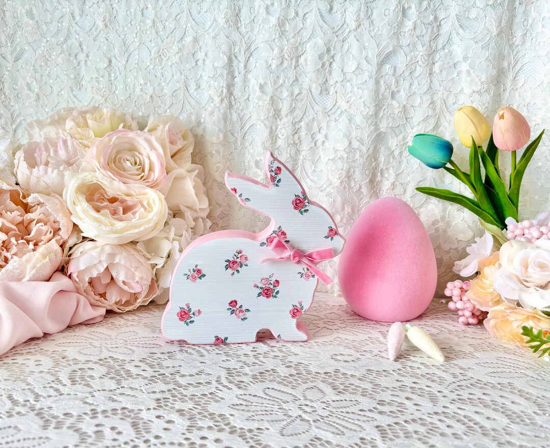 Shabby Chic Easter Bunny, Shabby Chic Easter, Easter Bunny, Easter ...