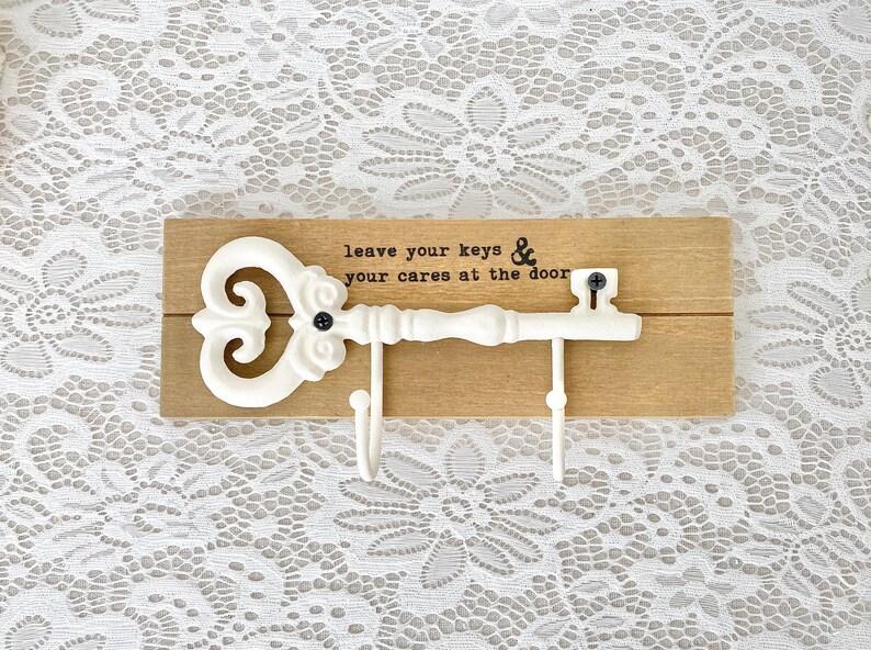 Farmhouse Key Holder Wall Key Holder Shabby Chic Wall Key | Etsy