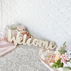 Shabby Chic Welcome Sign, Welcome Signs, Farmhouse Welcome Signs, Front ...