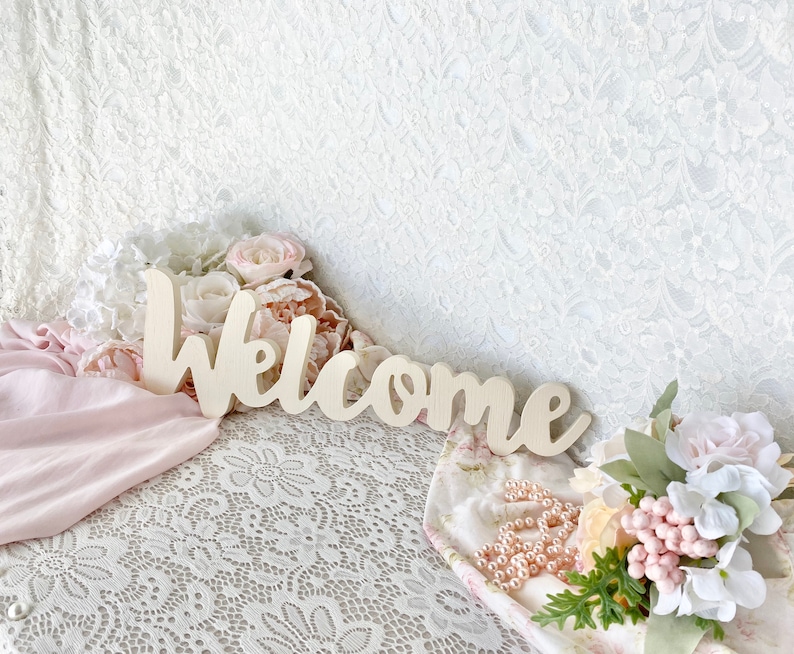 Shabby Chic Welcome Sign Welcome Signs Farmhouse Welcome | Etsy