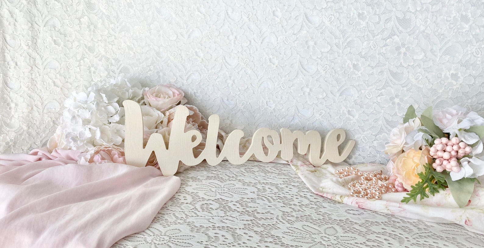 Shabby Chic Welcome Sign Welcome Signs Farmhouse Welcome - Etsy