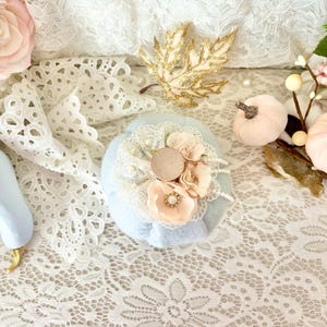 Decorative Blue Fall Pumpkin, Shabby Chic Pumpkins, Fall Pumpkins, Soft ...